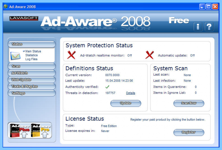Old Version of AdAware